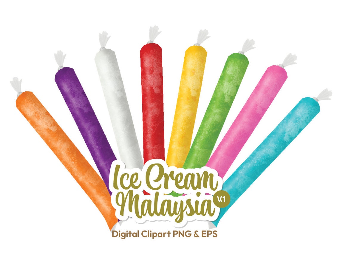 Ice Cream Malaysia Clipart V.1, PNG, EPS, Aiskrim Clip Art Hand Drawn ...