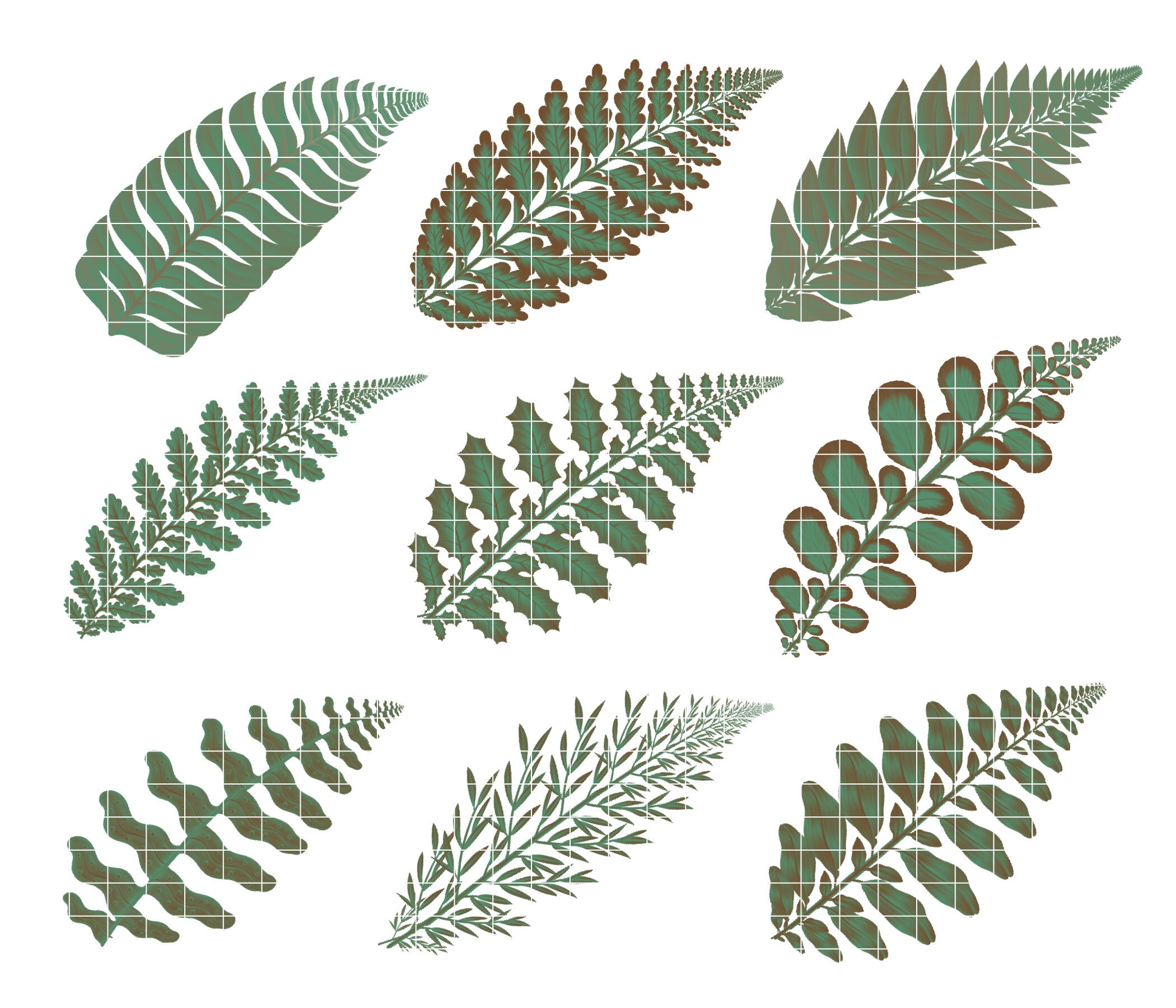 Green Leaf Cliparts PNG, Greenery Botanical Bundle, Foliage, Planner ...