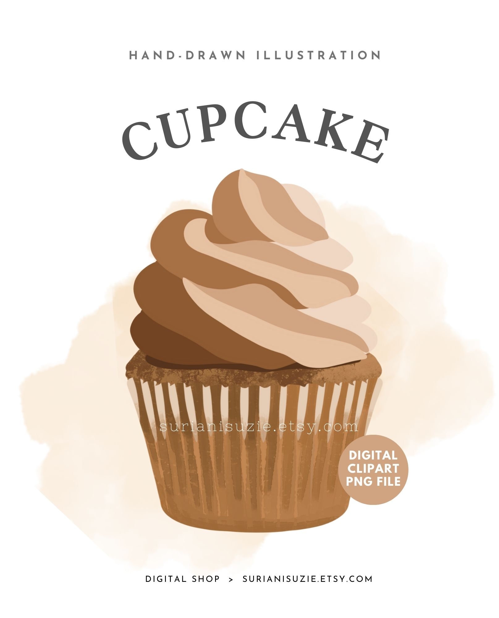 Cupcakes Clipart PNG and EPS Vector Graphics, Sweet Bites Sticker Clip ...