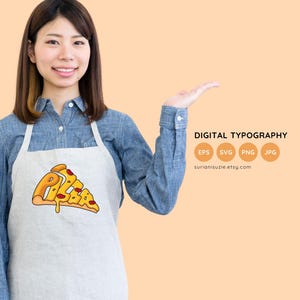 Pizza Wording Digital Design, Typography, Eps, Png, Svg, Jpg, Vector ...