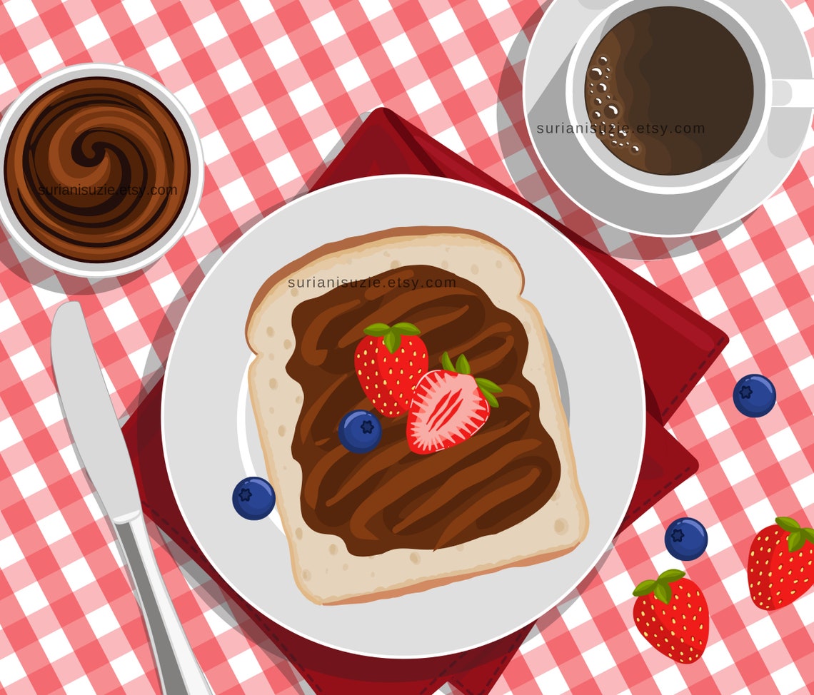 Breakfast Set Clipart PNG, SVG, EPS Vector Graphics, Kitchen and ...