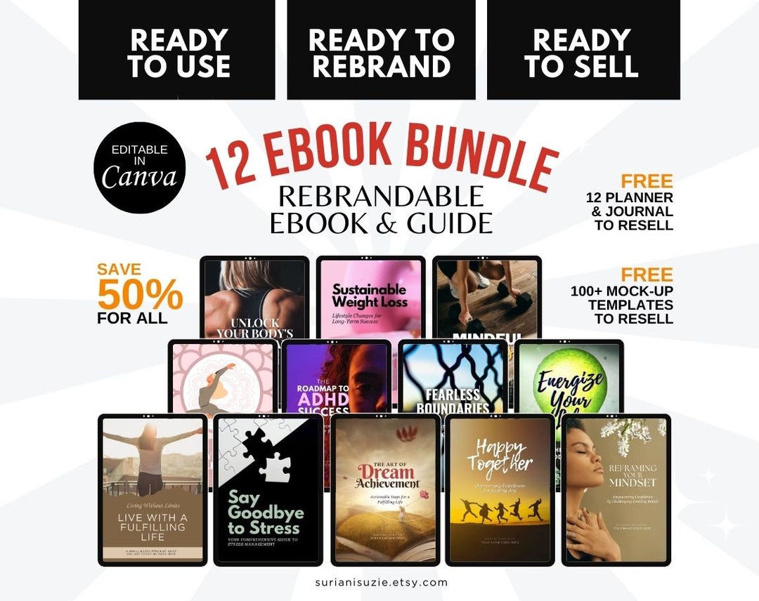 Ebook Bundle Coaching Program, Done for You Workbook, PLR Guide, Commercial Use, Edit and Resell ...