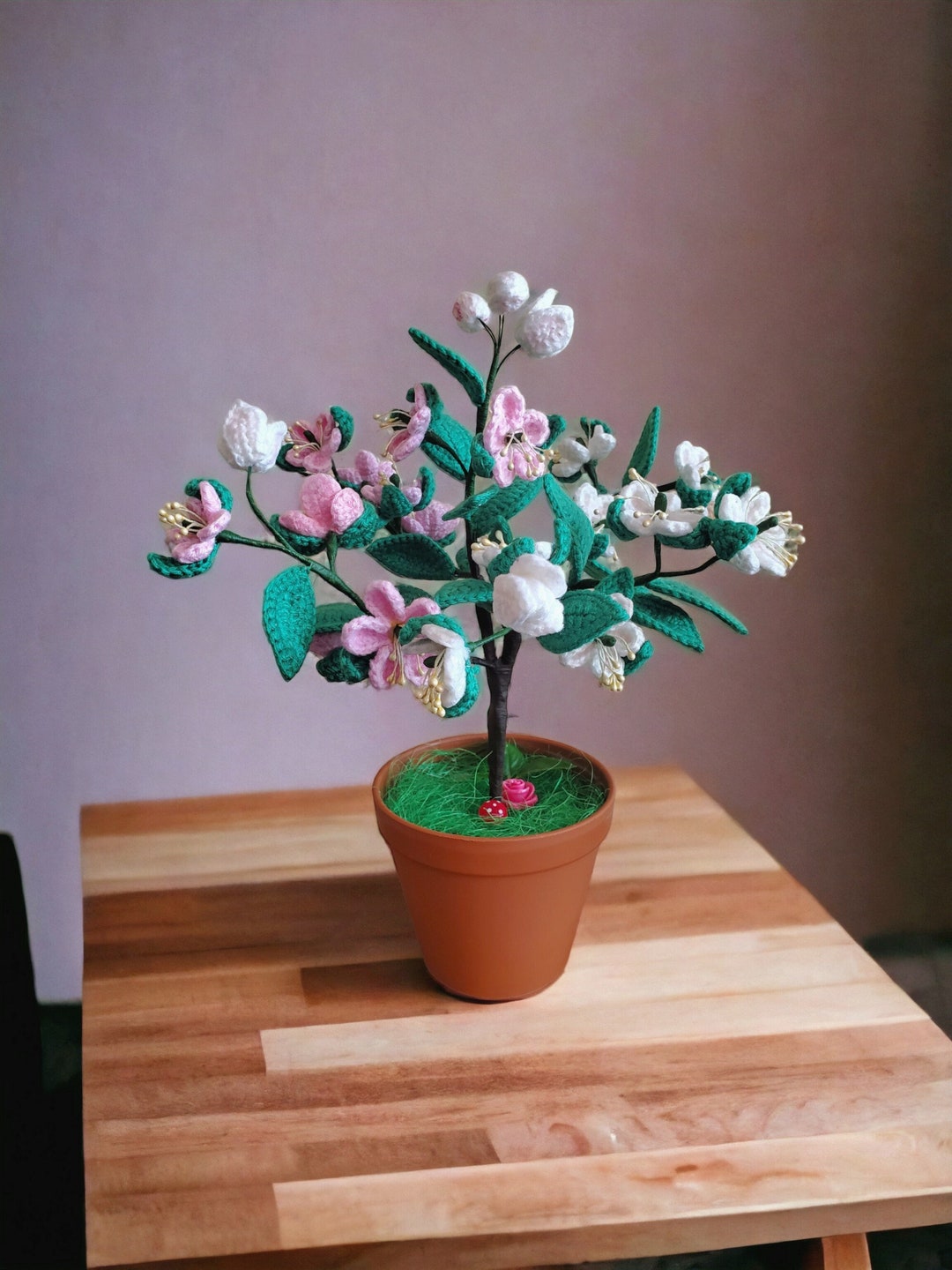 Crochet Apple Tree Handmade Crochet Apple Tree Home Decoration Home ...