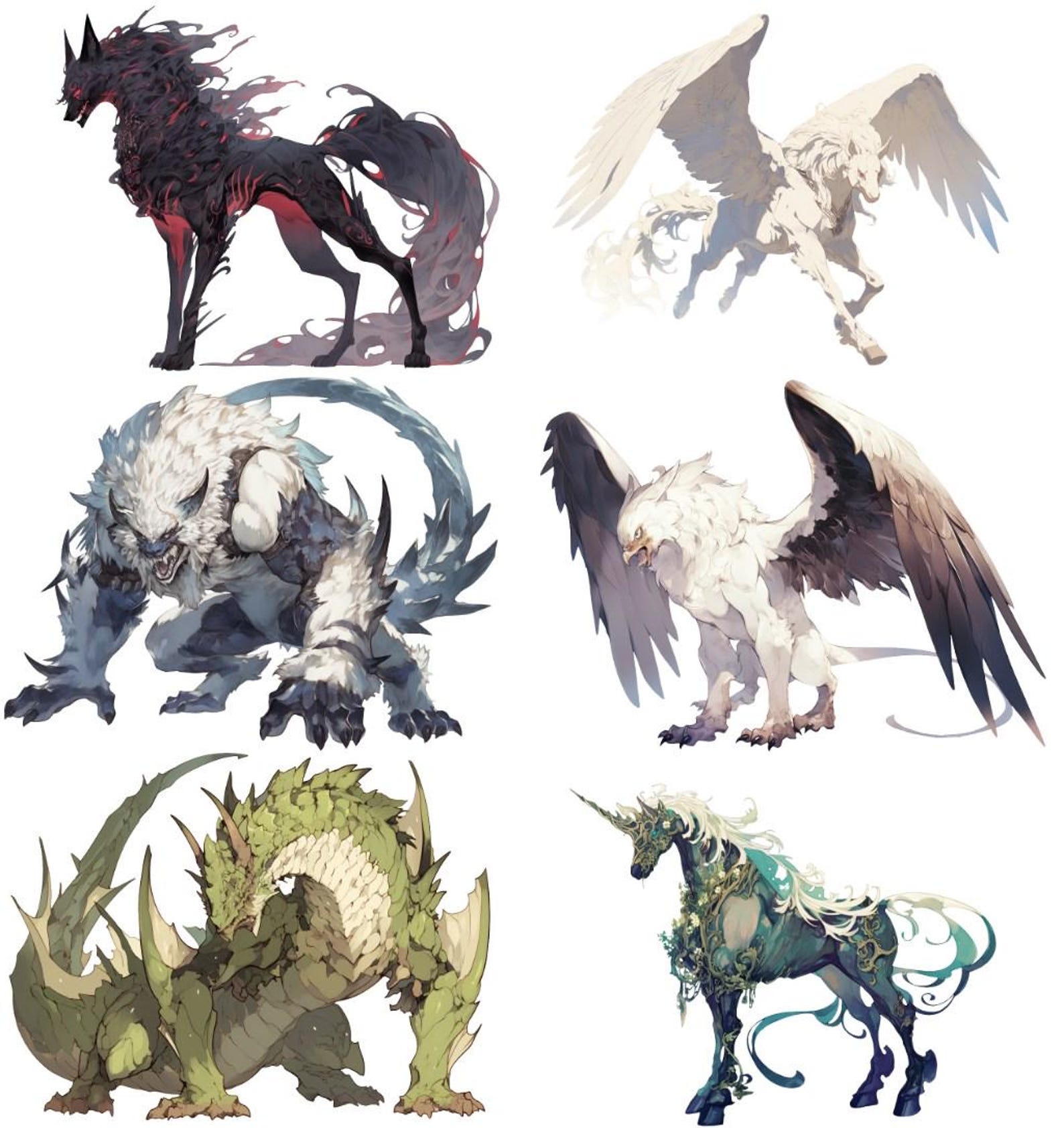 Demon 50 Illustrations (transparent PNG) - Etsy