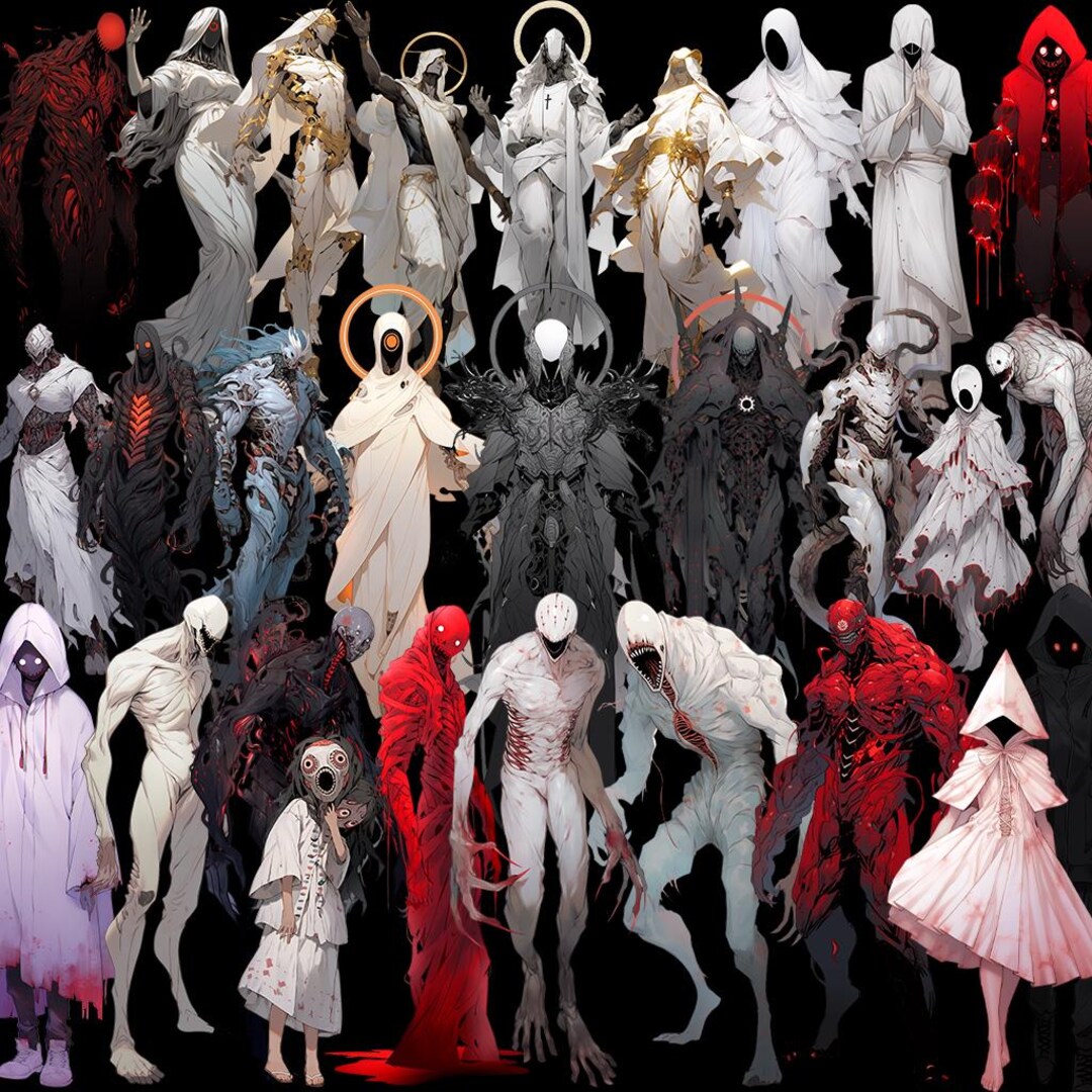 Monster 55 Illustrations (transparent PNG) - Etsy