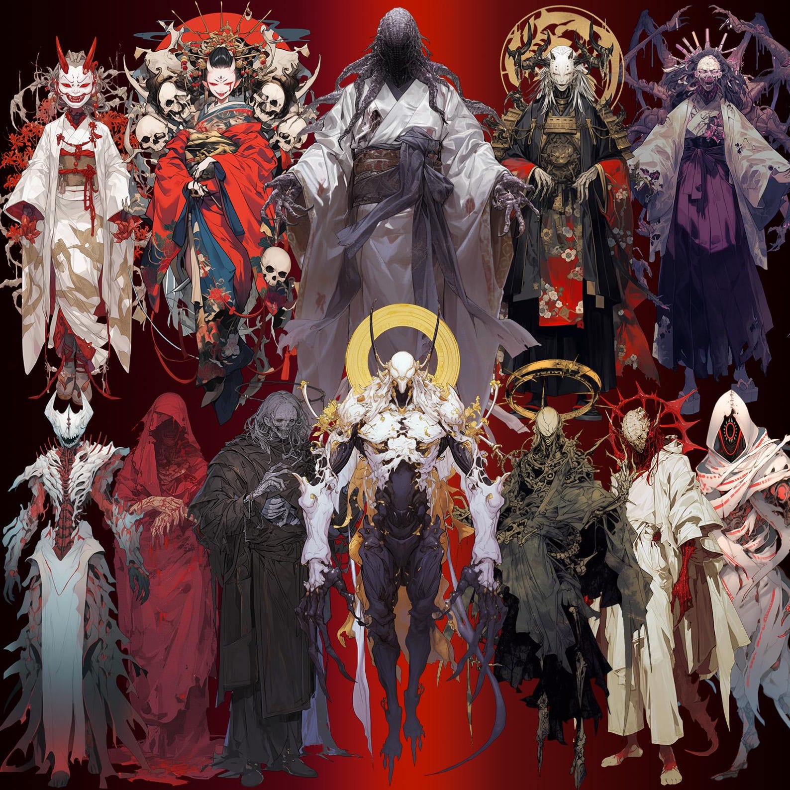 Apparition 50 Illustrations (transparent PNG) - Etsy