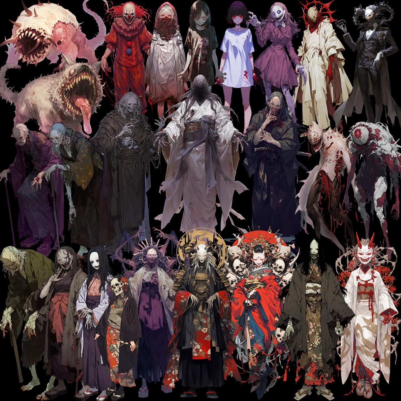 Apparition 50 Illustrations (transparent PNG) - Etsy