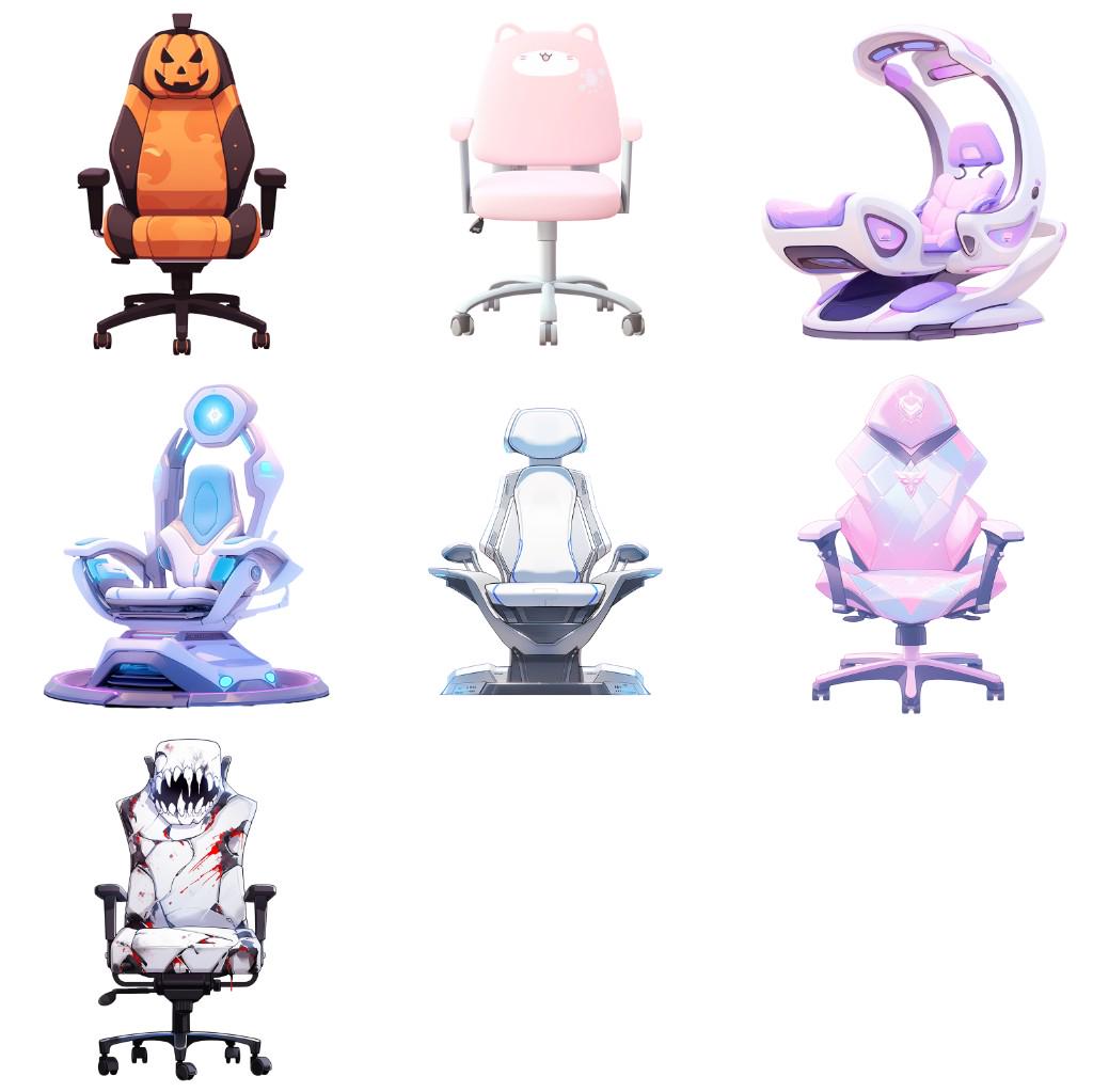Gaming Chair 52 Illustrations (transparent PNG) - Etsy
