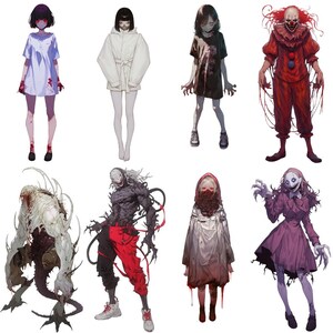 Apparition 50 Illustrations (transparent PNG) - Etsy