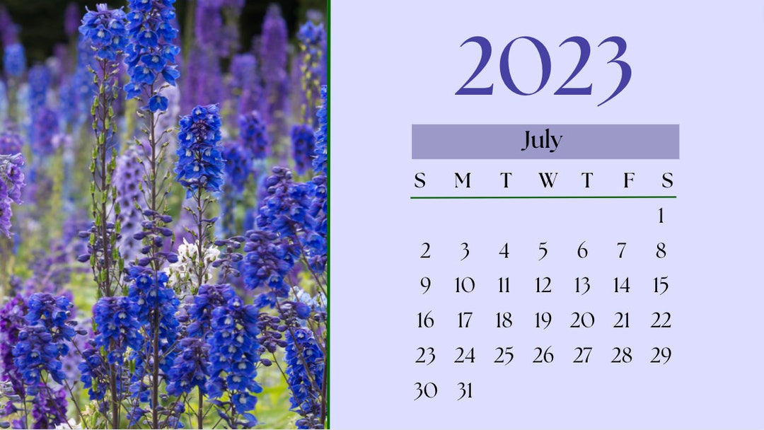 July 2023 Desktop Wallpaper - Etsy Australia