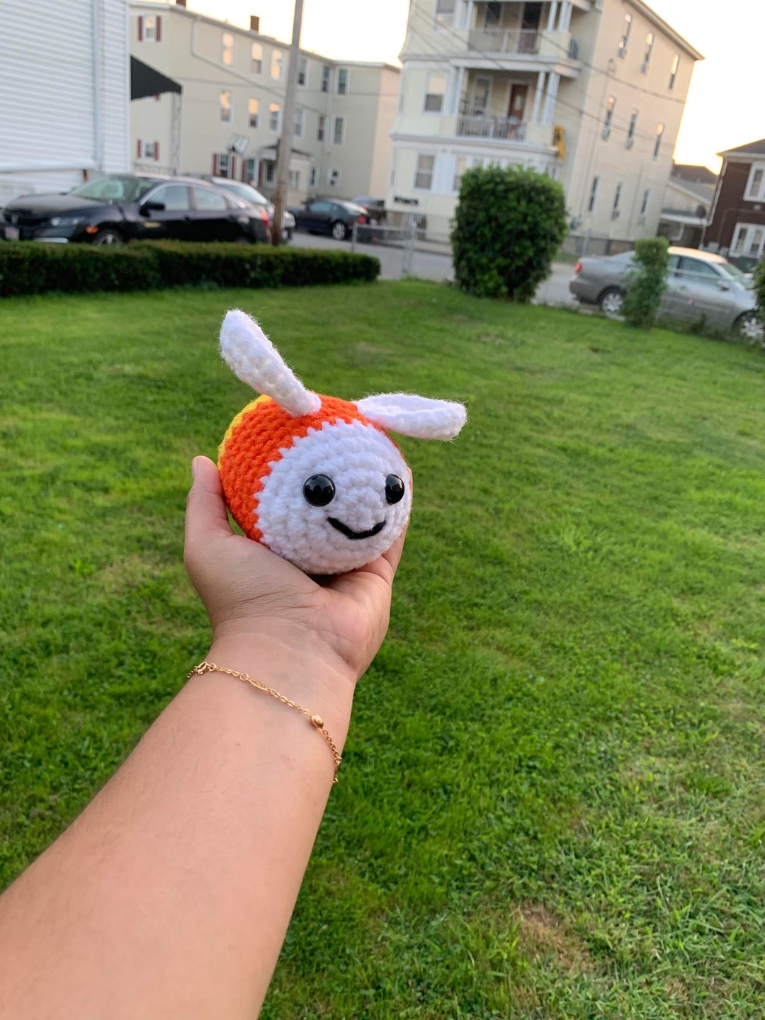 Candy Corn Bee Amigurumi Plushie - Etsy