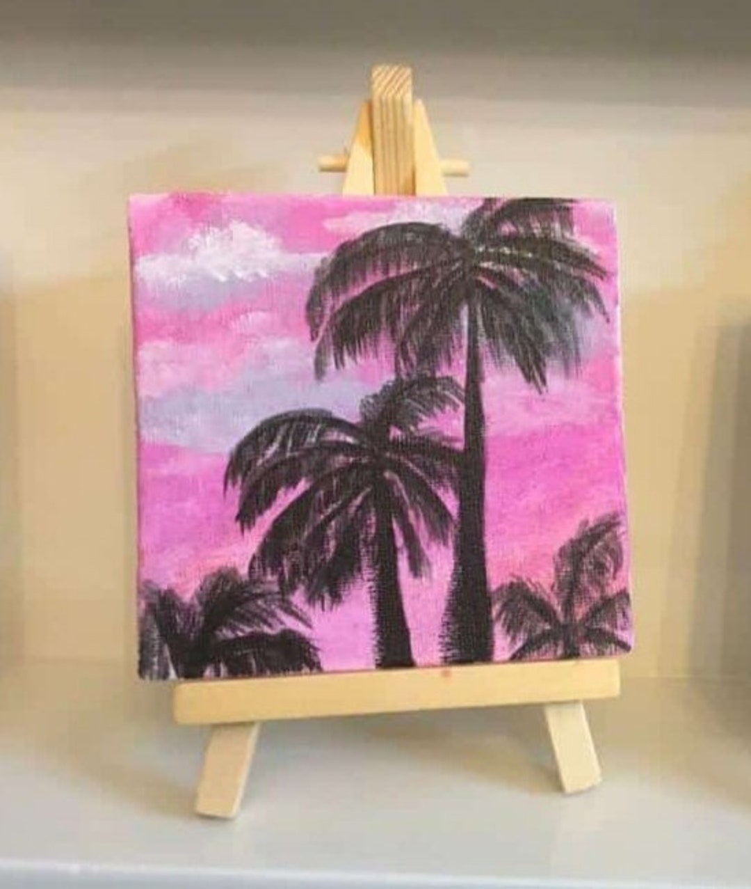 Beautiful Coconut Tree Canvas Painting - Etsy