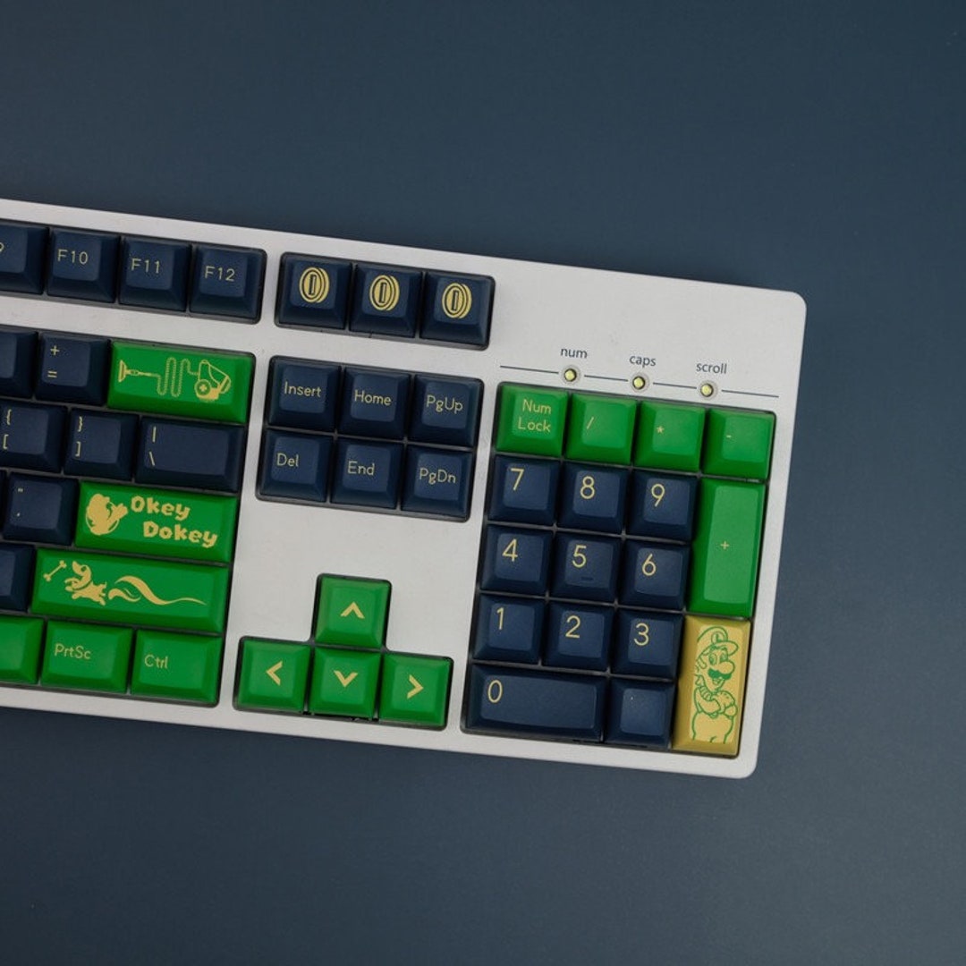Luigi Keycaps Set for Mechanical Keyboard PBT Keycaps Set - Etsy