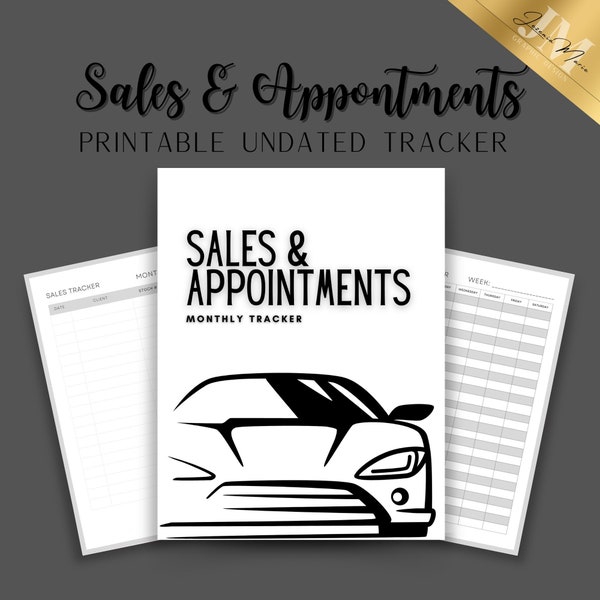 Car Sales Tracker - Etsy