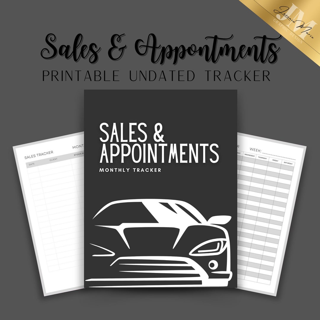 Sales and Appointment Tracker for Vehicle Sales, Car Sales, Saleswomen ...