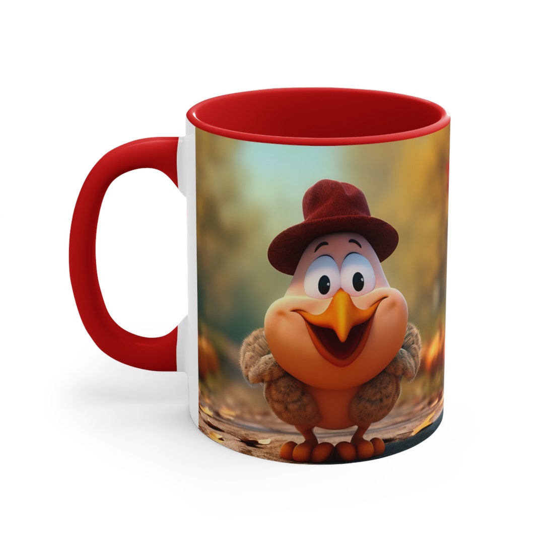 Thanksgiving Turkey Mug Colorful Thanksgiving Gift Turkey - Etsy