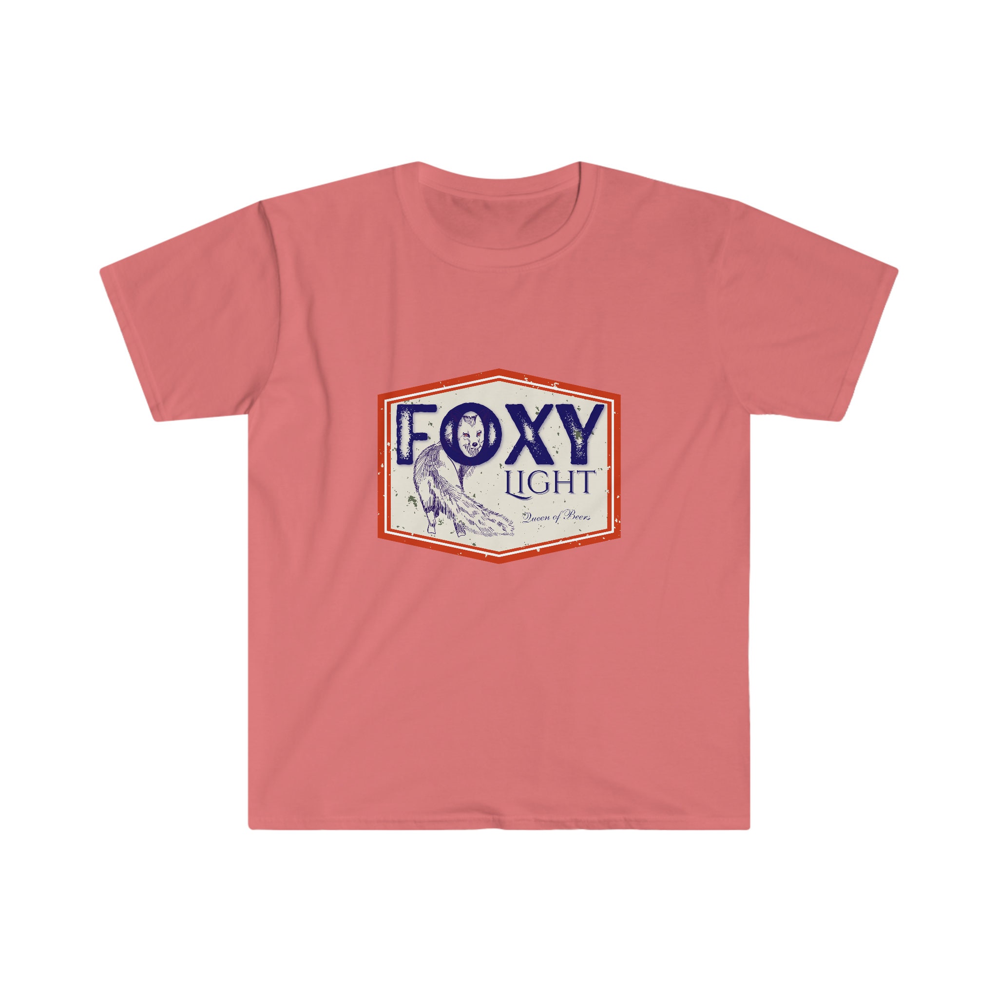 Foxy Light Vintage Style Beer Logo Graphic Tee | Boho Tshirt Beer Shirt ...