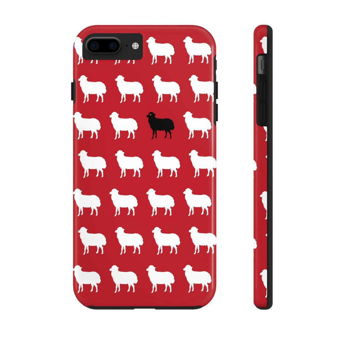 Princess Diana Inspired Black Sheep Pattern iPhone Phone Cases ...