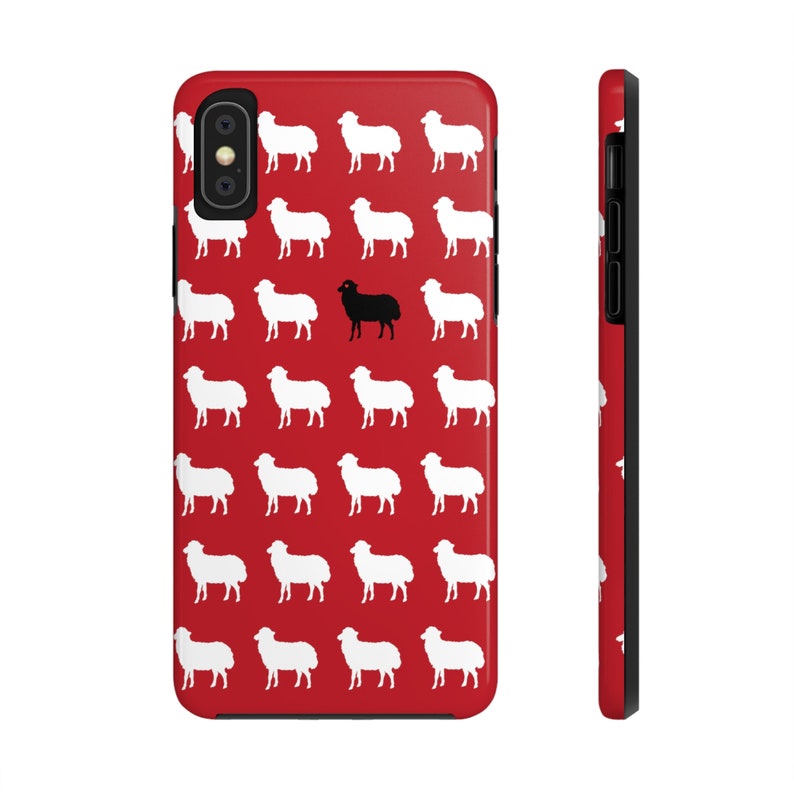 Princess Diana Inspired Black Sheep Pattern iPhone Phone Cases ...