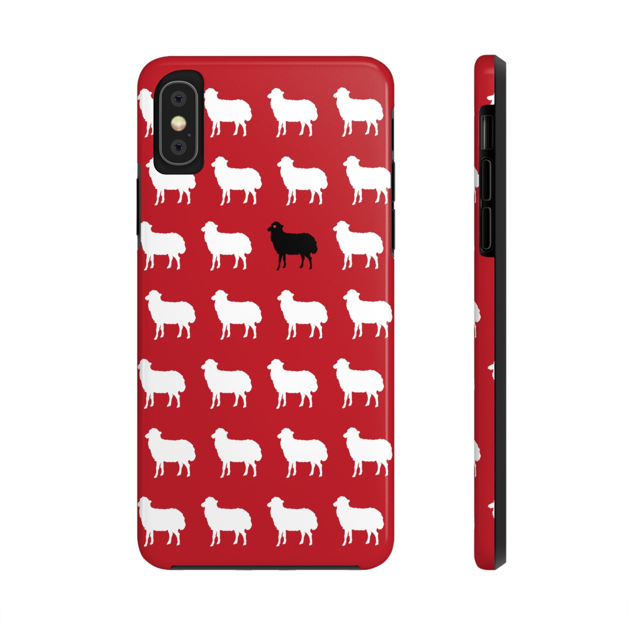 Princess Diana Inspired Black Sheep Pattern iPhone Phone Cases ...