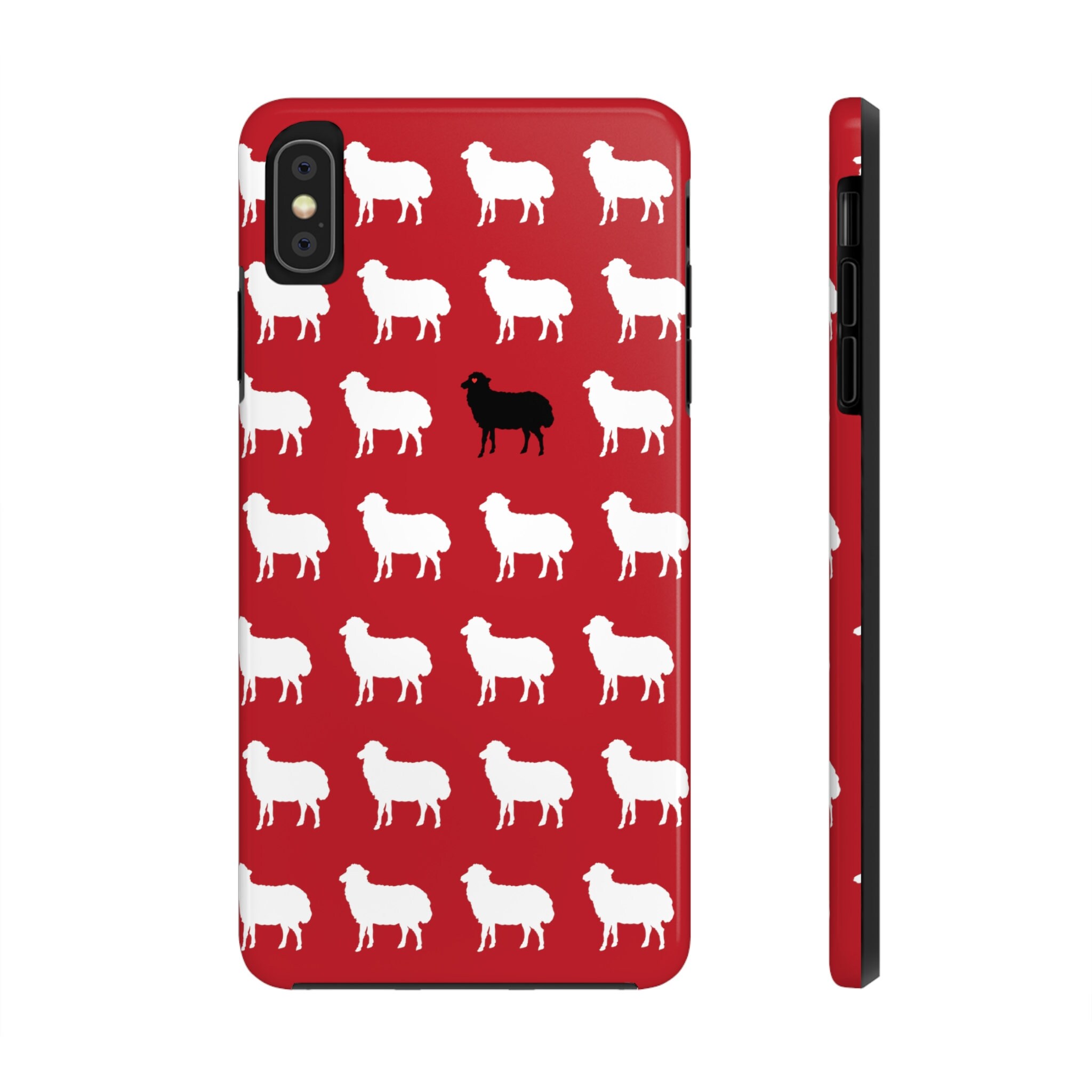 Princess Diana Inspired Black Sheep Pattern iPhone Phone Cases ...