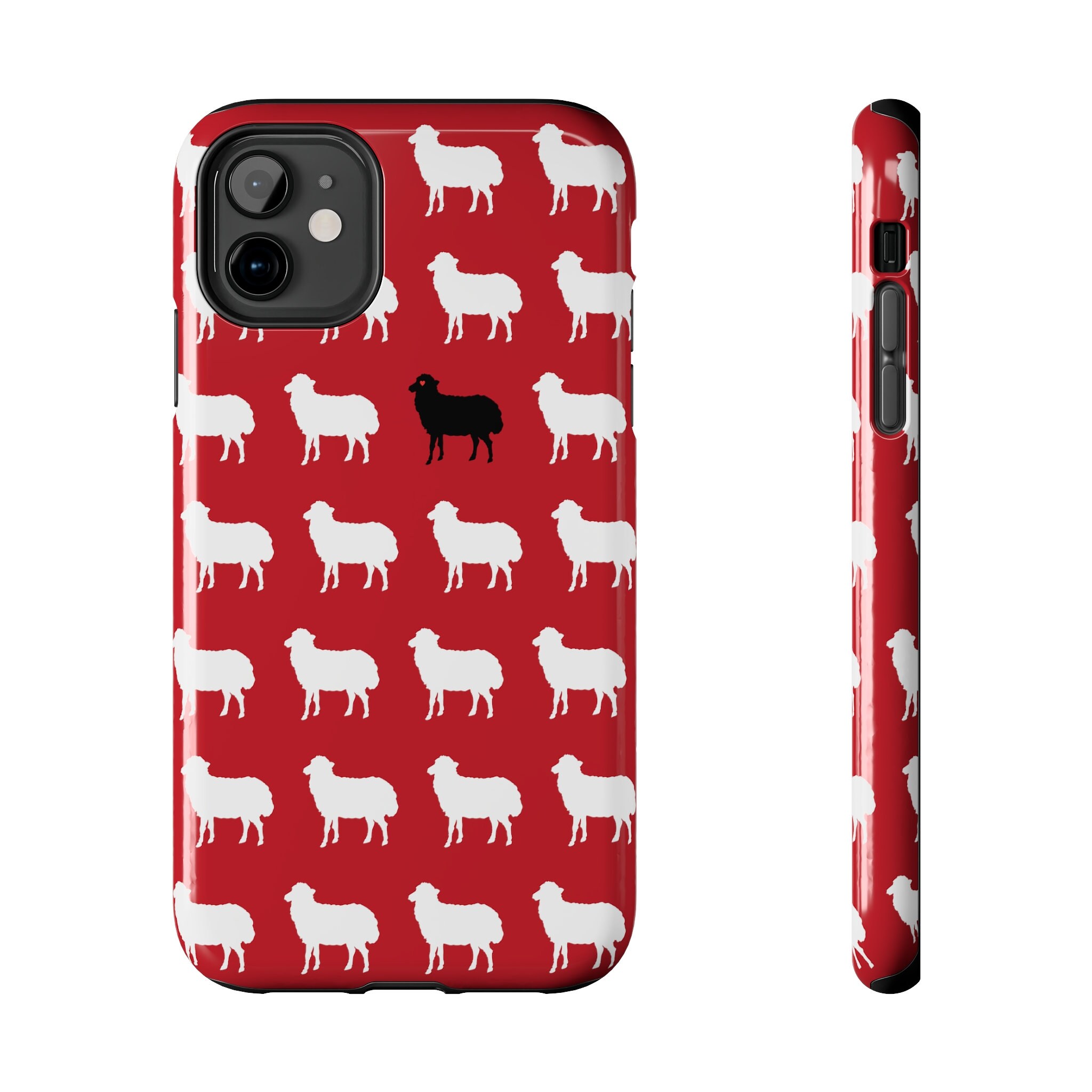 Princess Diana Inspired Black Sheep Pattern iPhone Phone Cases ...