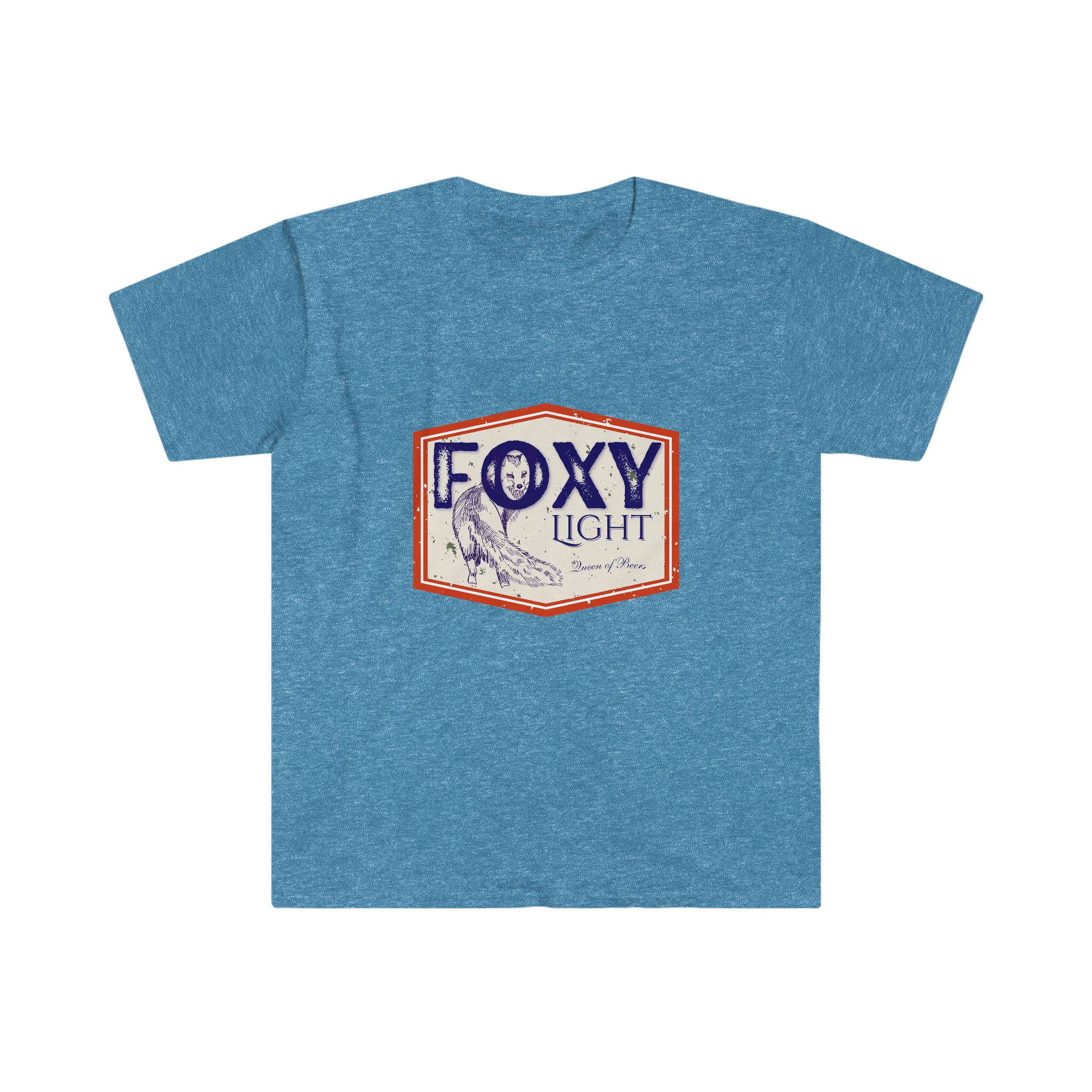 Foxy Light Vintage Style Beer Logo Graphic Tee | Boho Tshirt Beer Shirt ...