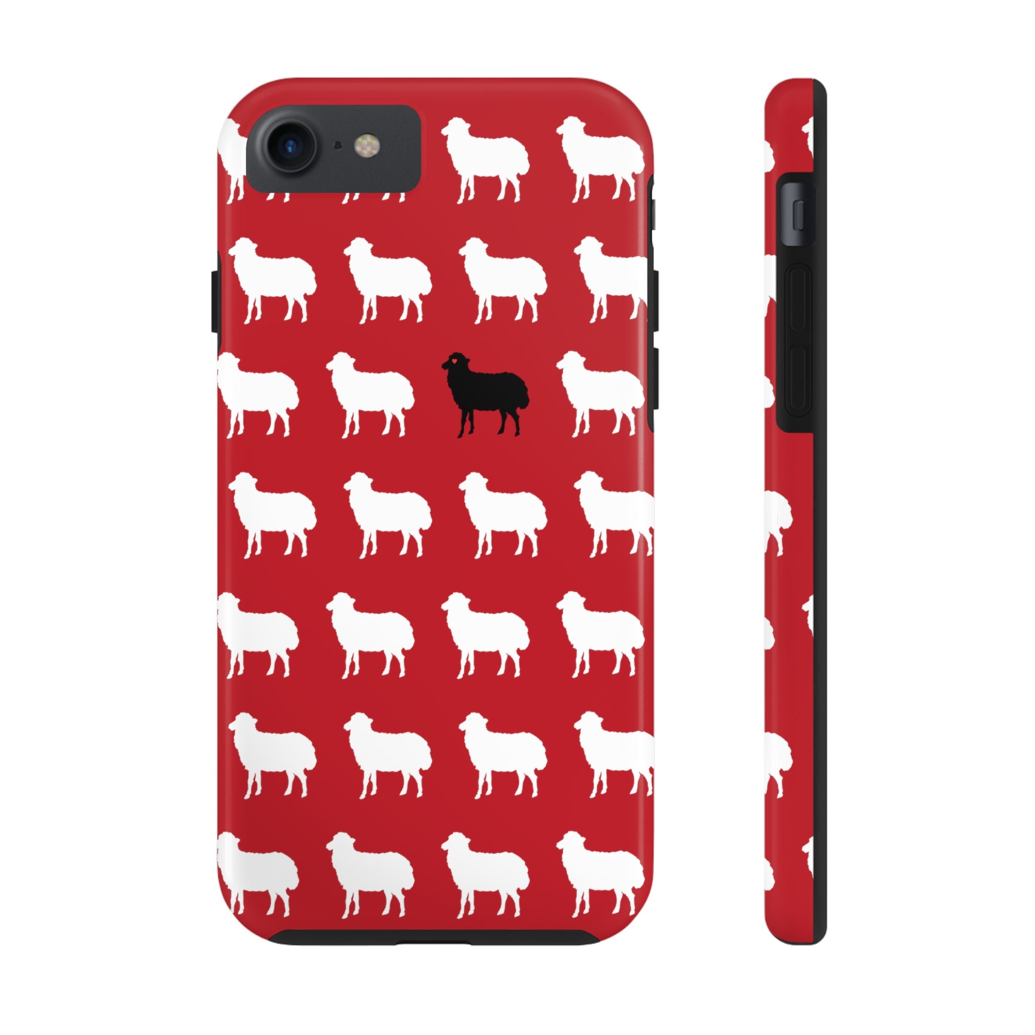 Princess Diana Inspired Black Sheep Pattern iPhone Phone Cases ...