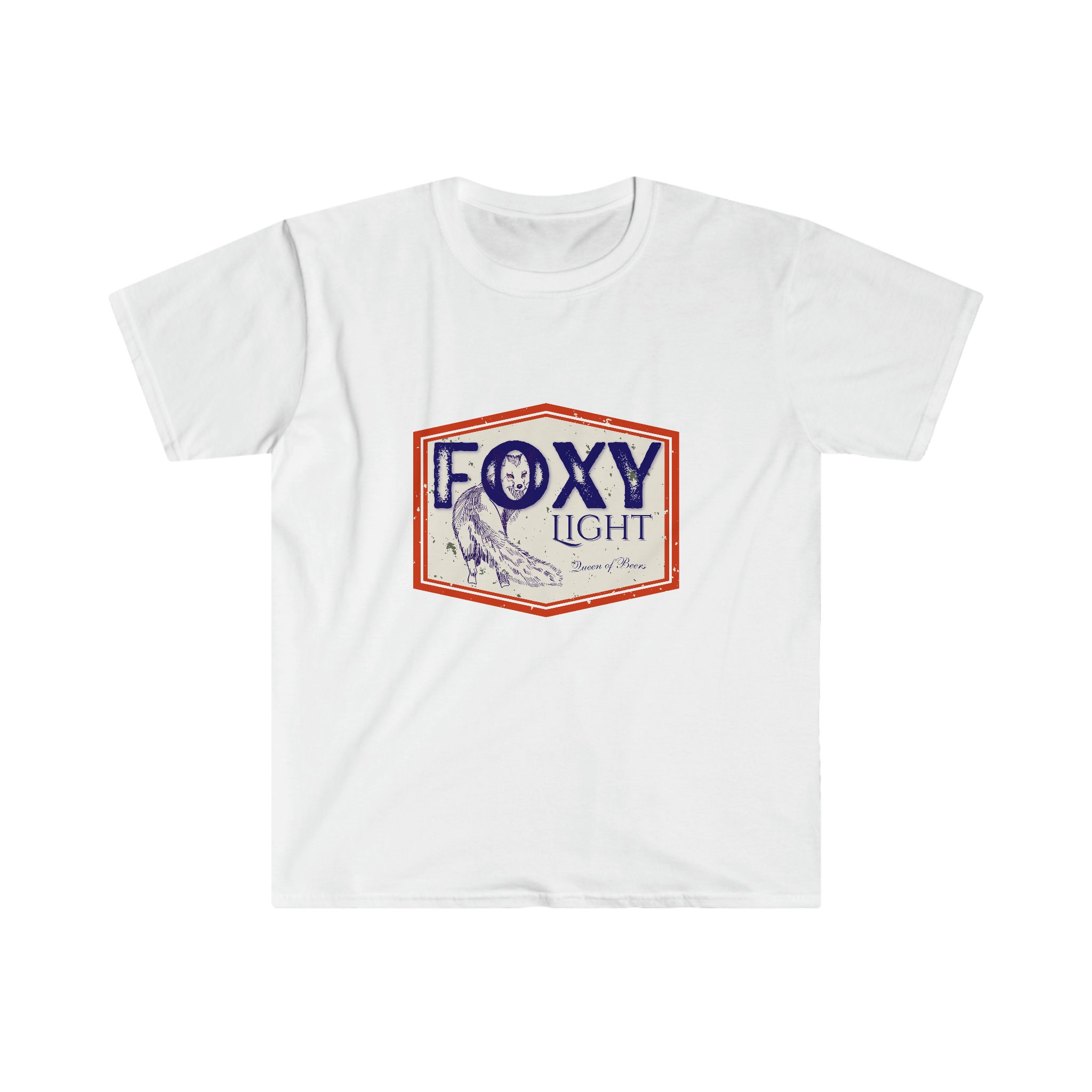 Foxy Light Vintage Style Beer Logo Graphic Tee | Boho Tshirt Beer Shirt ...