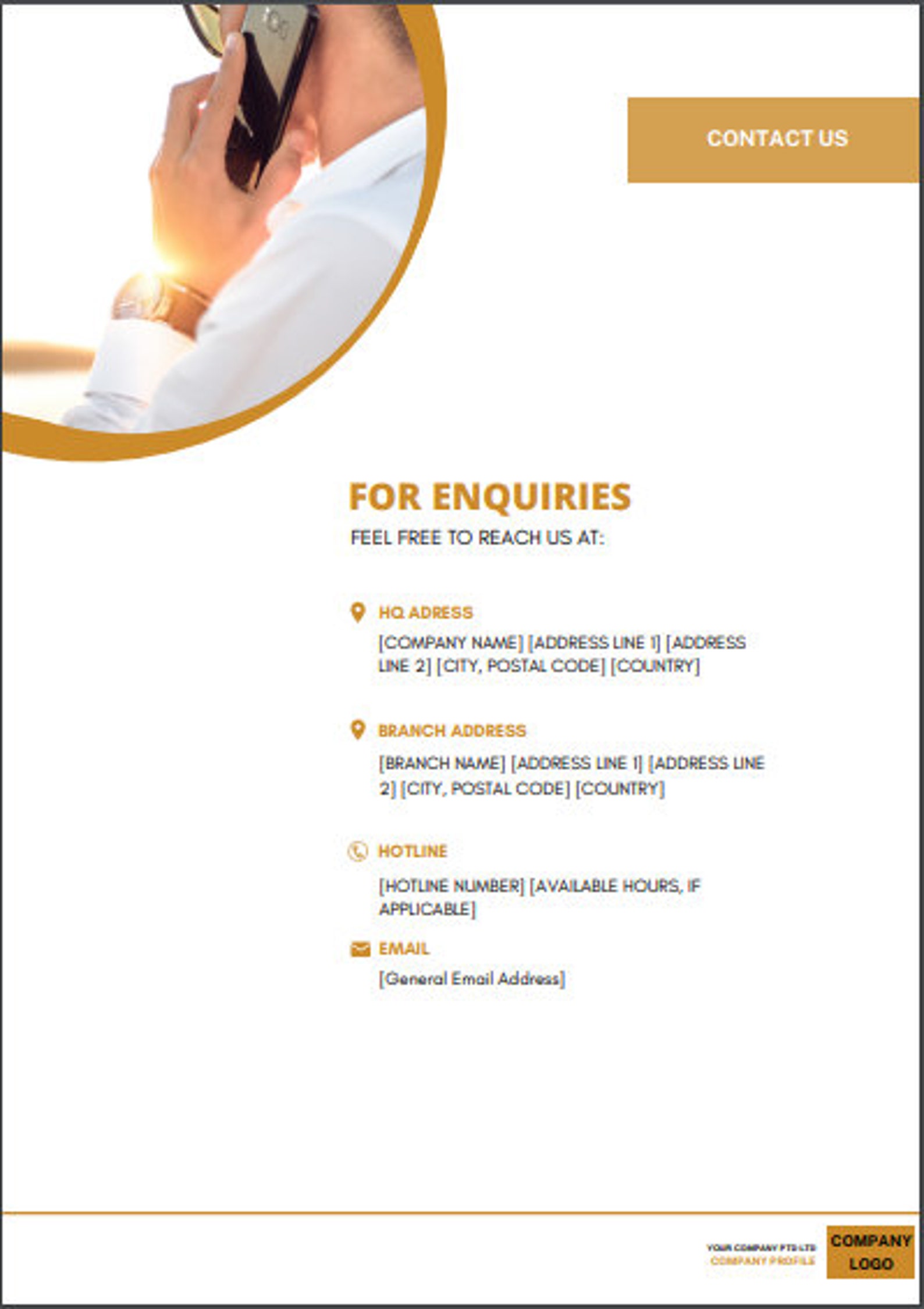 Simple Company Profile Template - Etsy