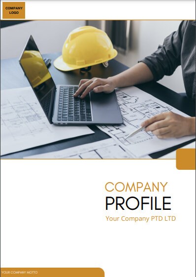 Simple Company Profile Template - Etsy