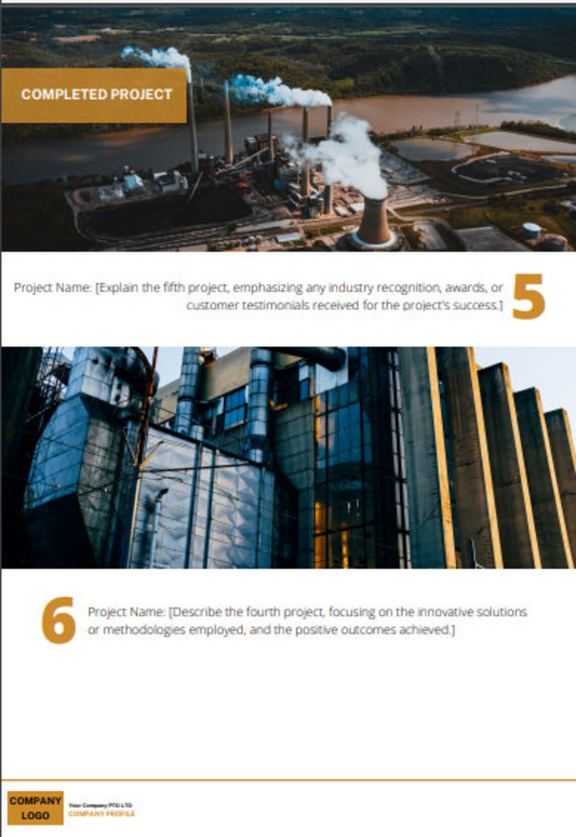 Simple Company Profile Template - Etsy