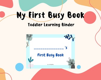 Toddler Busy Book Printable Preschool Activities Homeschool Montessori ...