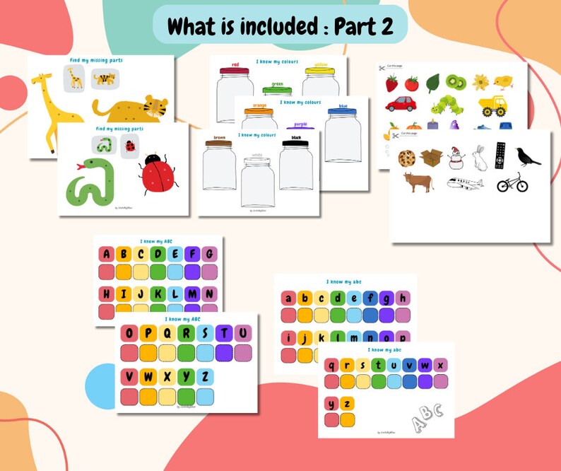 Personalised Toddler Busy Book Printable Preschool Activities - Etsy
