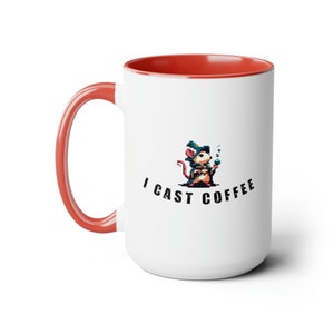 I Cast Coffee 8-bit Magic Mouse Wizard, 8-bit Brew Collection, Two-tone ...