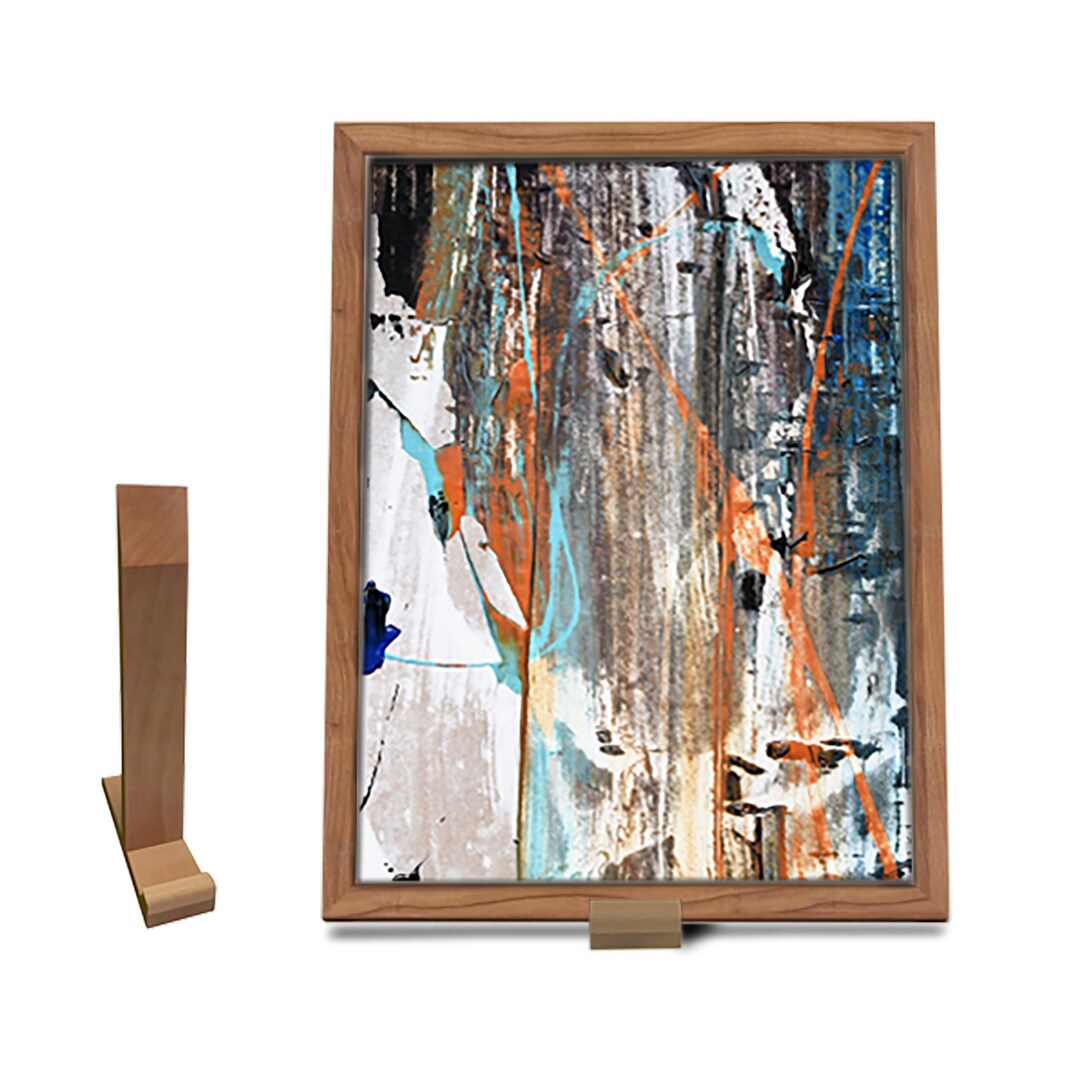 Wooden Desktop Smart Easel Picture Frame Removeable Stand Wooden Photo ...