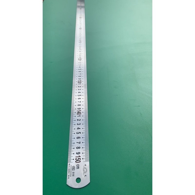 Metal Ruler Stainless Steel 150cm 60 Inches 1500mm in Inches and ...