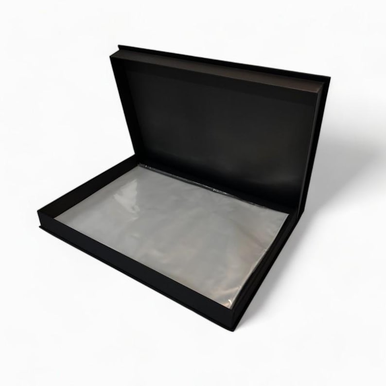 Archival Box A2 A3 A4 Size Artwork Storage Box Black Document Storage ...
