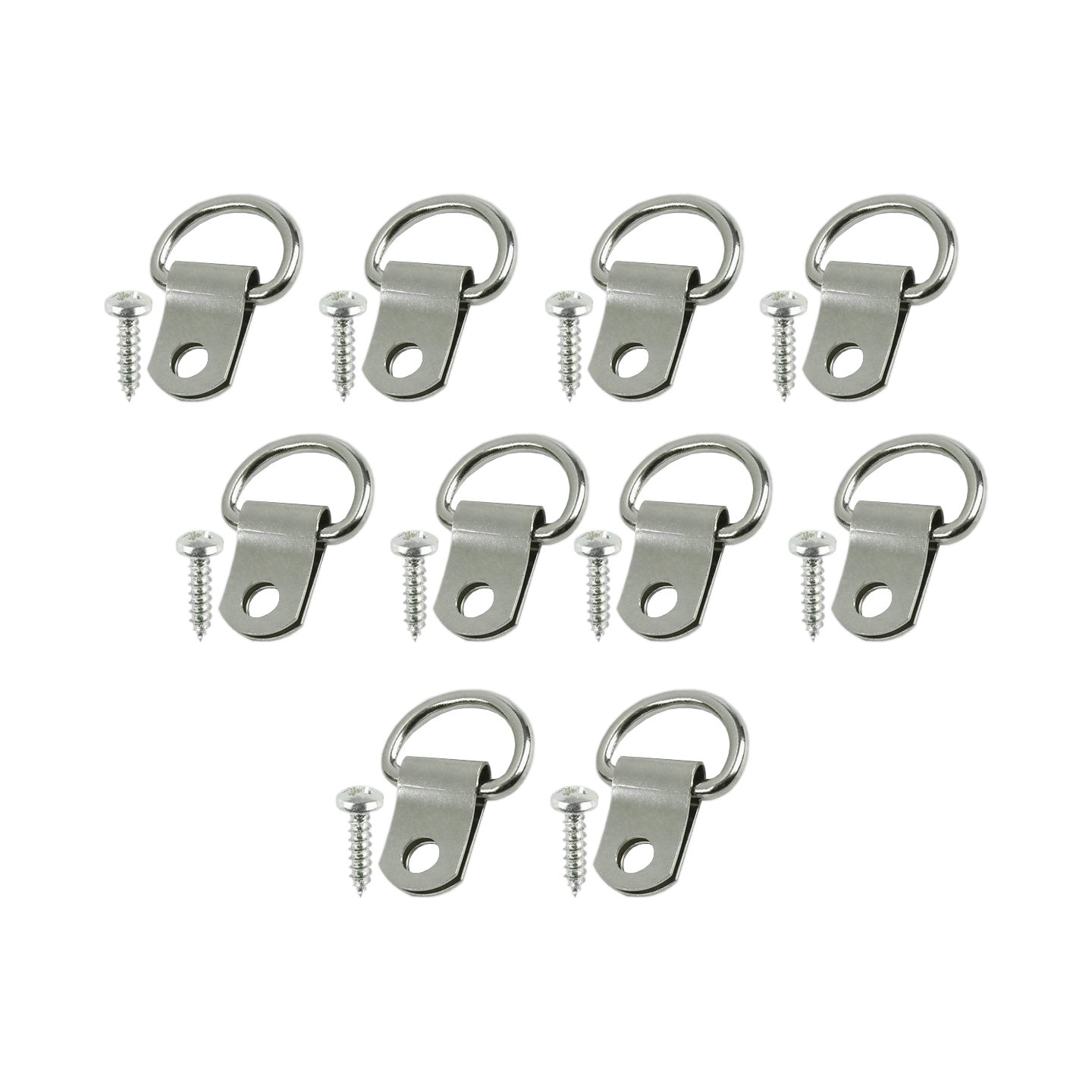 DIY Small D Rings Nickle Plated Picture Frame Hanging Frame Hanger ...