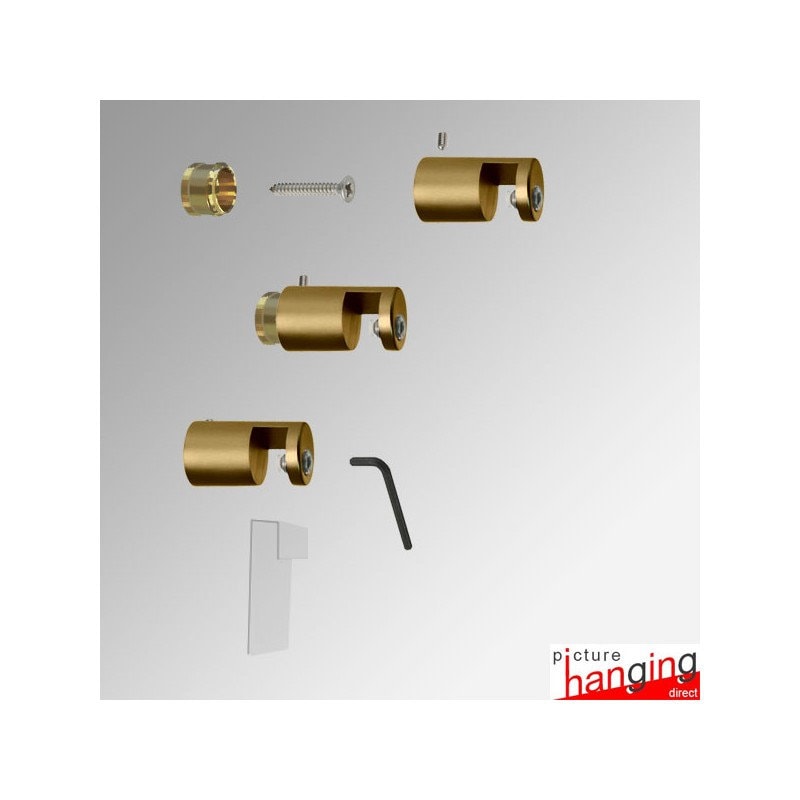 Discreet Tapestry Wall Hanging Kit Gold Tapestry Hanger Metal Rug ...