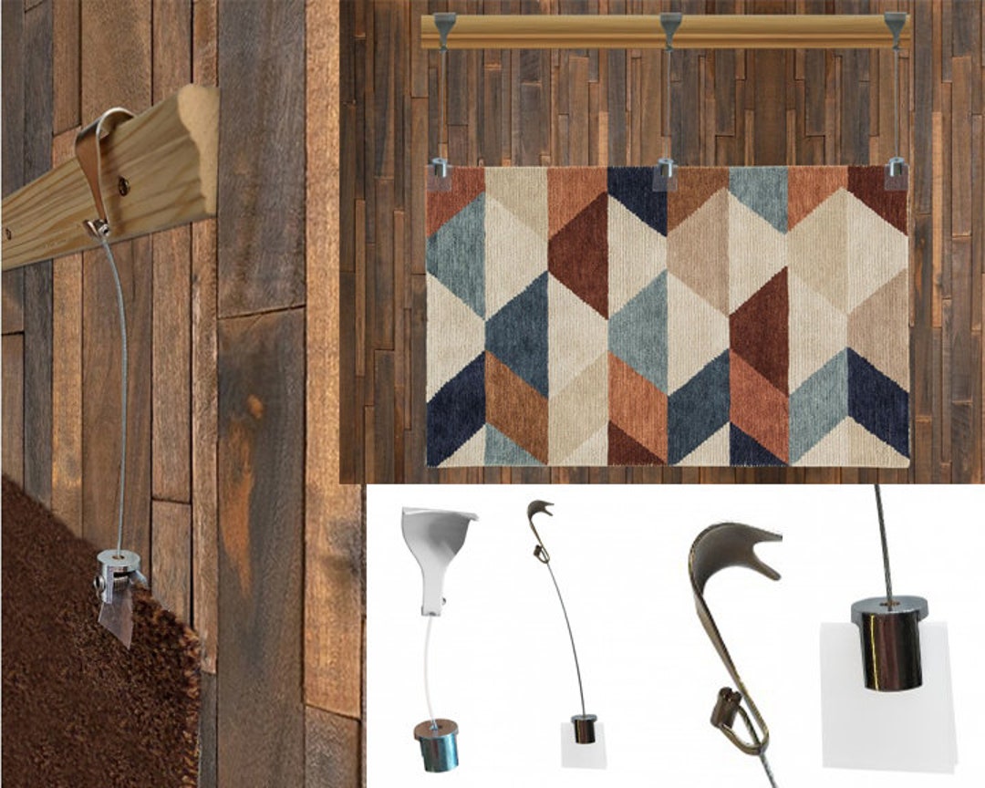 Victorian Rail Rug Hanging Kit Carpet Oriental Rug Tapestry Wall ...