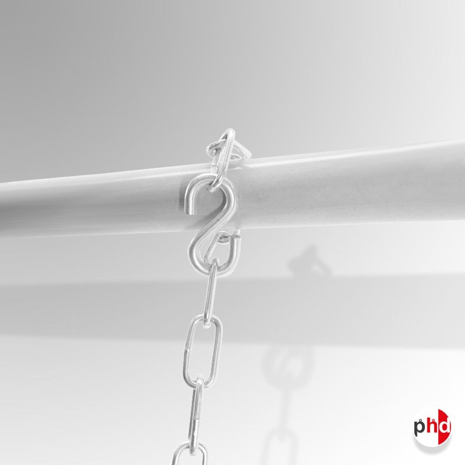 Picture Hanging Chain Kit, White Decorative Brass Hanger Set Picture ...