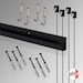 Art Gallery Hanging System: 2m J-rail With Adjustable Cables - Etsy