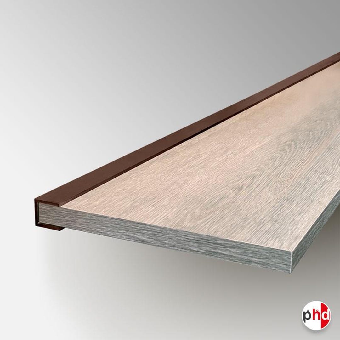 Floating Wall Shelves Float-effect Shelving MFC Board & Bracket Oak ...