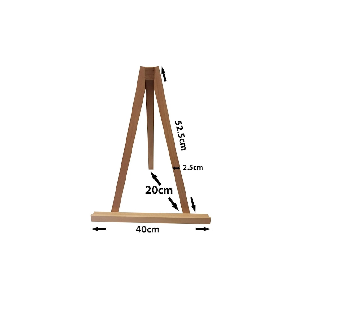 Heavy Duty Wood Table Top Easel 50 CM Greco Tripod Easel A1 Display ...