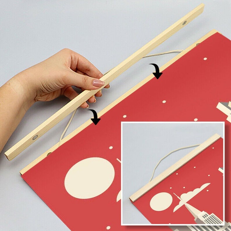 A4 A3 A2 A1 A0 and Sample Wooden Poster Hanger, Calendar Hanger for ...