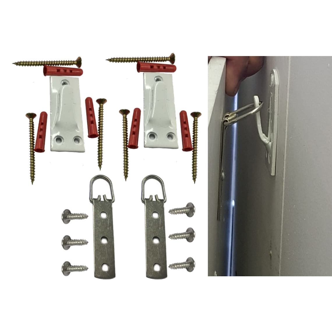 50 Kg Heavy Duty Mirror Hanging Kit Secure Heavy Duty Large Picture ...