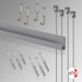 Art Gallery Hanging System 2m J-rail 150kg Wall Track Kit Picture Frame ...