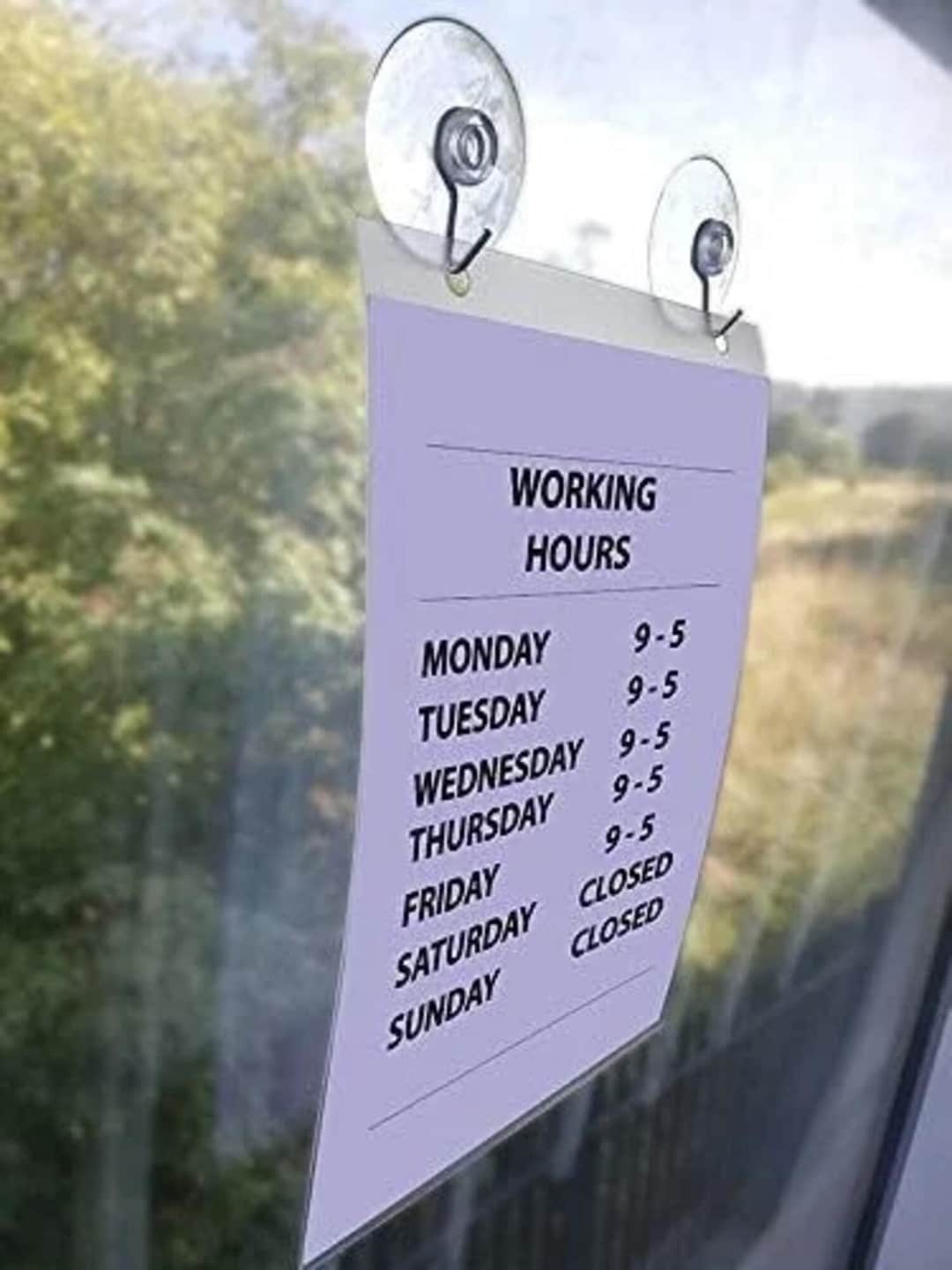 Suction Cup Sign Holder Marketing Display Glass Windows for Shops ...