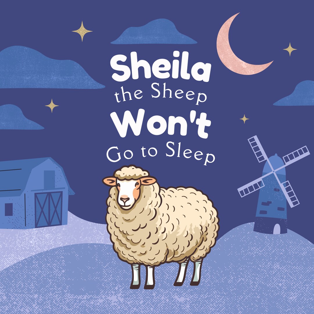 Blue Pink and Yellow Hand Drawn Sheila the Sheep Story Book for Kids - Etsy